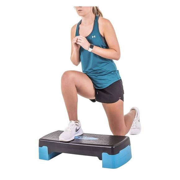 The Step | Other | The Step Black Blue Small Workout Aerobic Stepper ...
